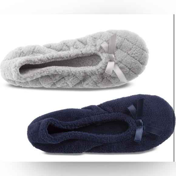 isotoner | Shoes | Nwt Isotoner Womens 2 Pack Mictroterry Ballerina ...